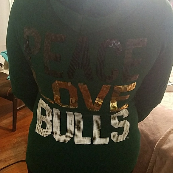 E5 | Tops | Sparkly Usf Bulls Hoodie | Poshmark